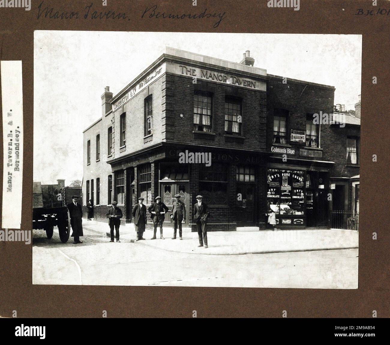 Photograph of Manor Tavern , Bermondsey, London. The main side of the ...