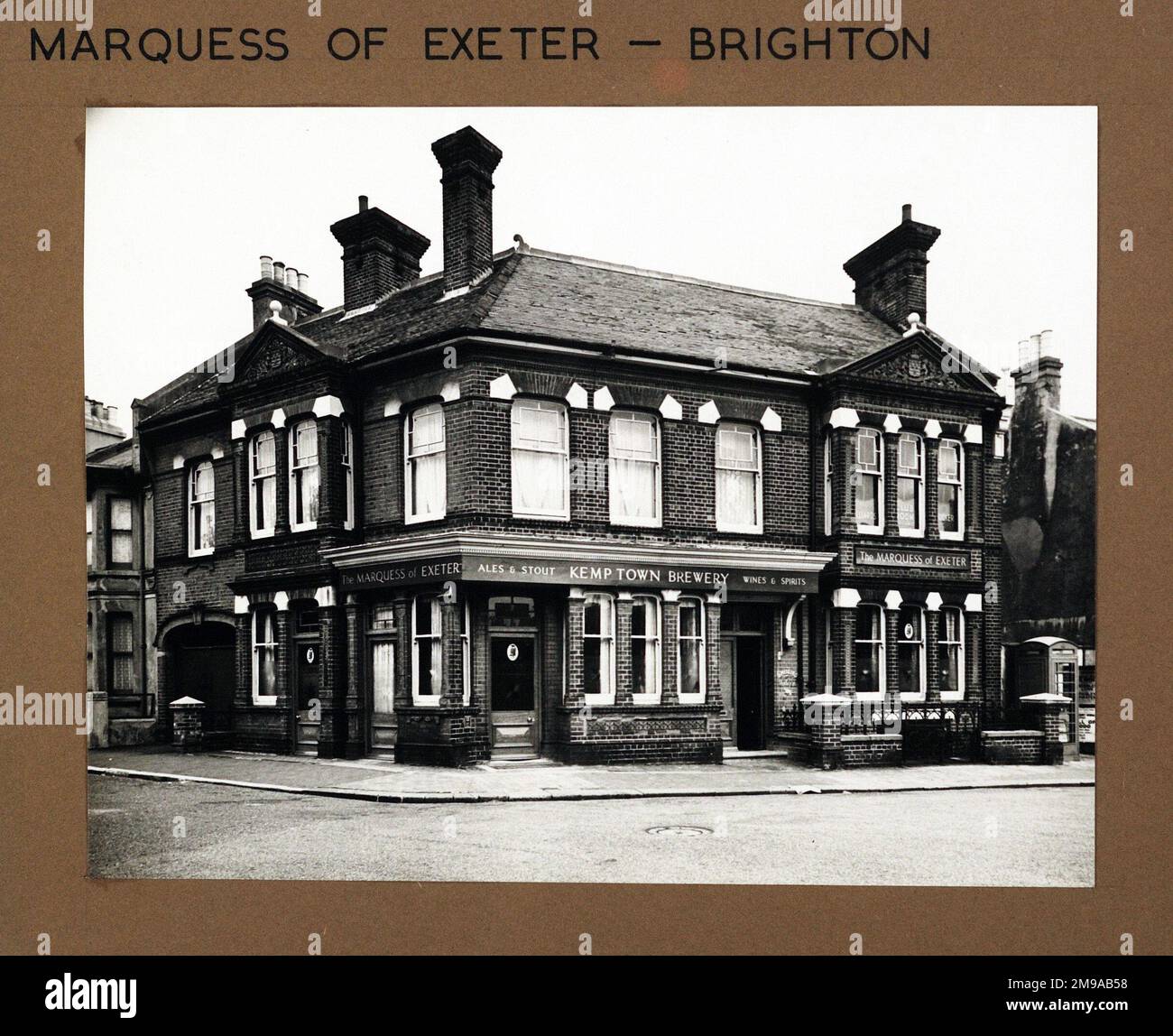 Photograph of Marquess Of Exeter PH, Brighton, Sussex. The main side of ...
