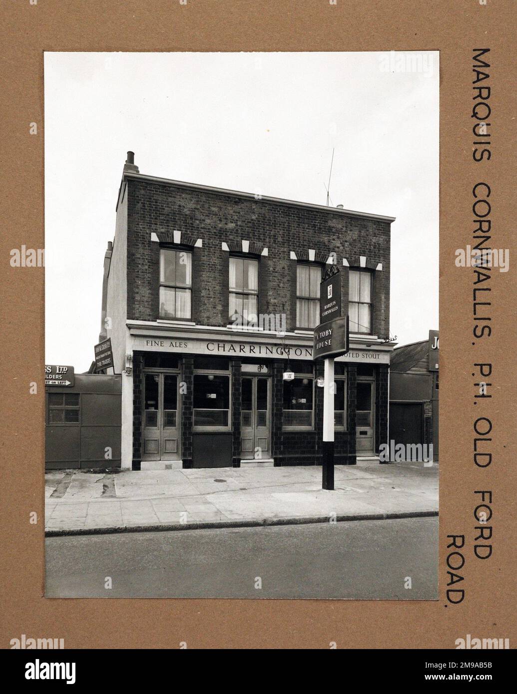 Photograph of Marquis Cornwallis PH, Old Ford, London. The main side of ...