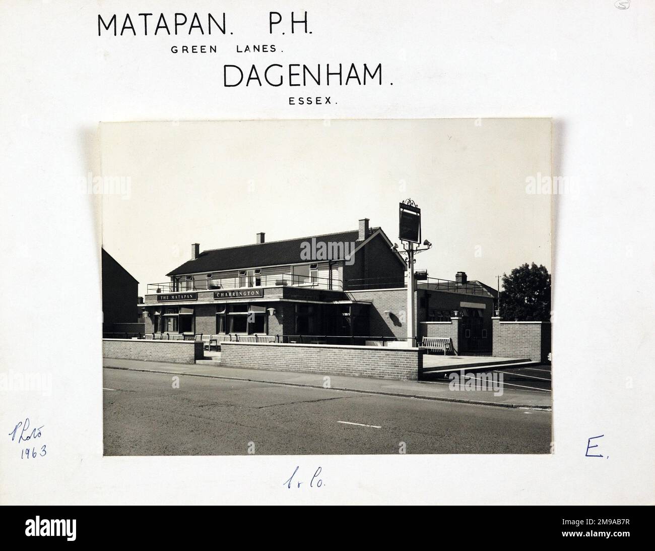 Photograph of Matapan PH, Dagenham (New), Essex. The main side of the ...
