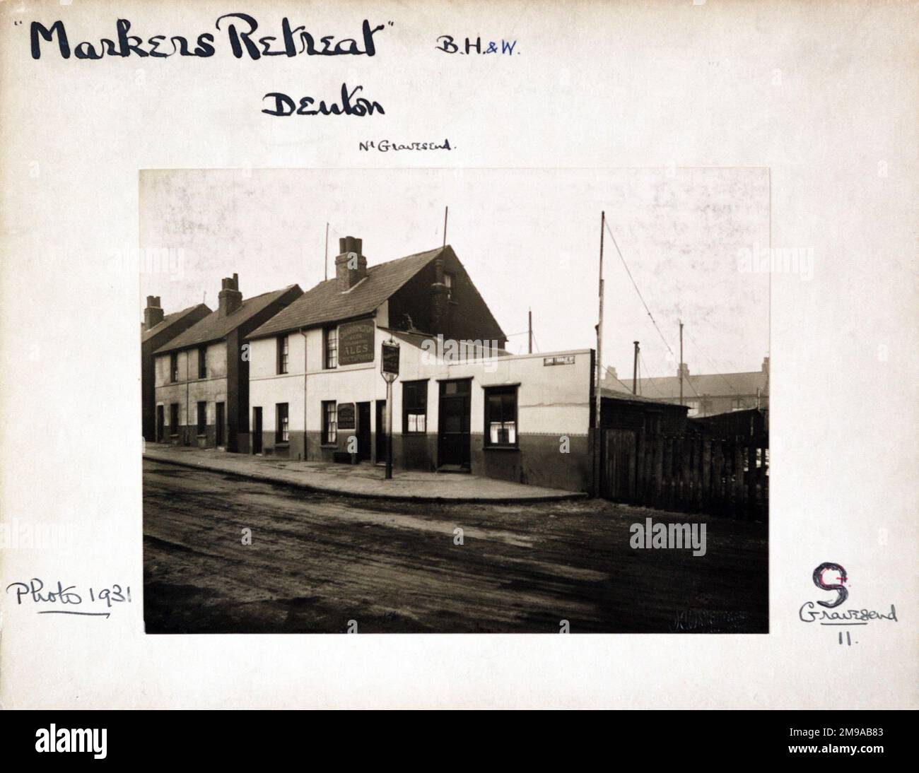 Photograph of Markers Retreat PH, Denton, Kent. The main side of the ...