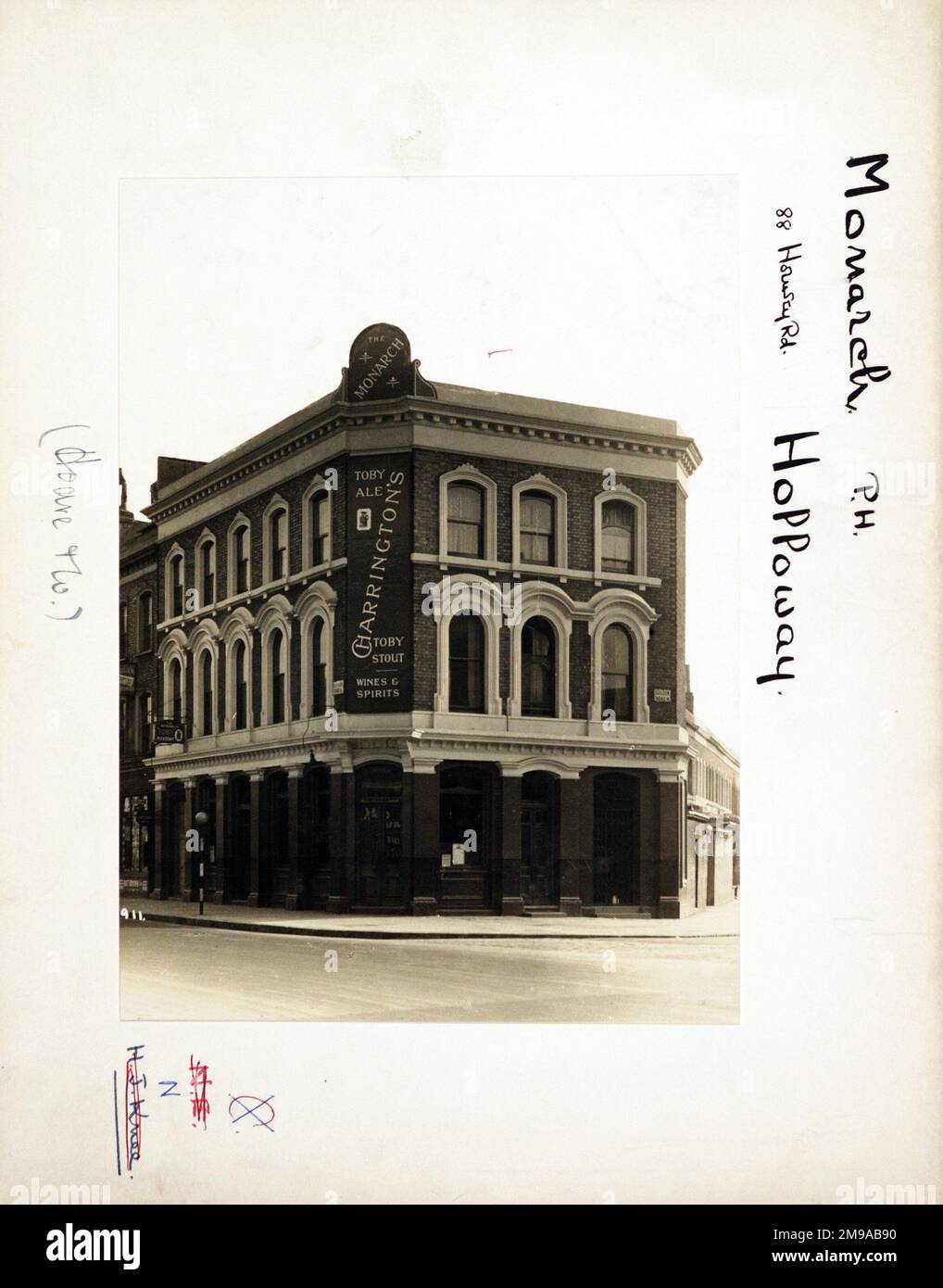 Photograph of Monarch PH, Holloway, London. The main side of the print ...
