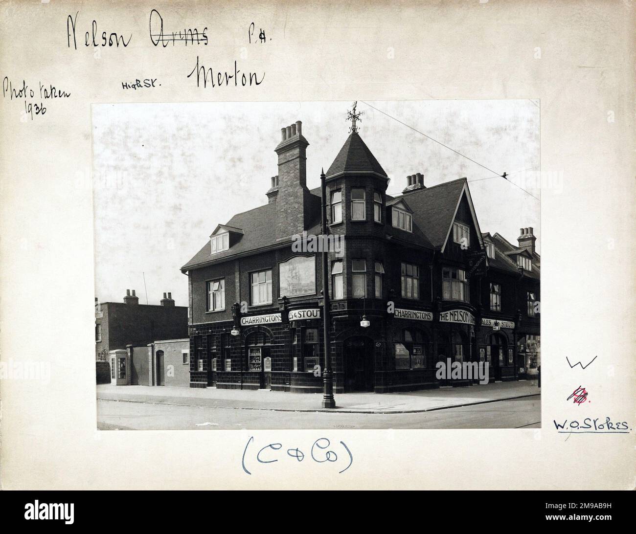 Photograph of Nelson PH, Merton, London. The main side of the print ...
