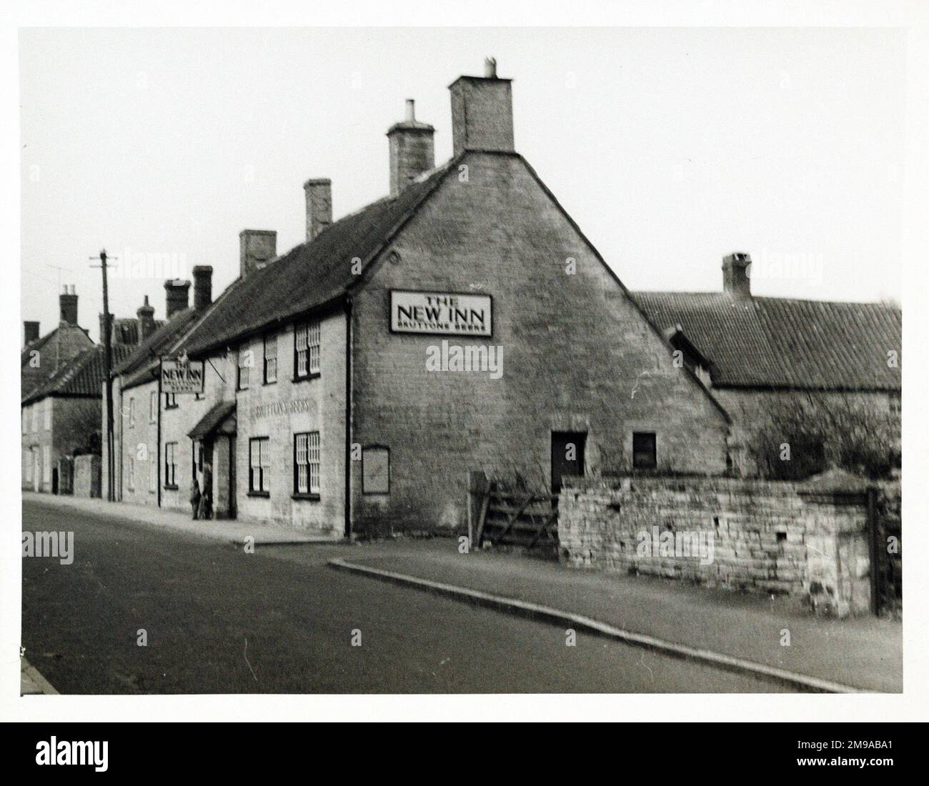 Photograph of New Inn, Somerton, Somerset. The main side of the print ...