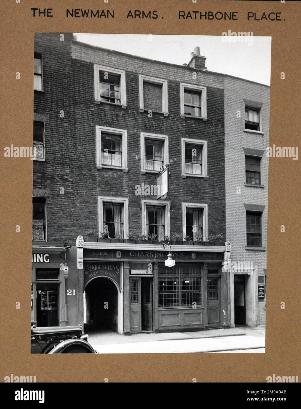 Photograph of Newman Arms, Fitzrovia, London. The main side of the ...