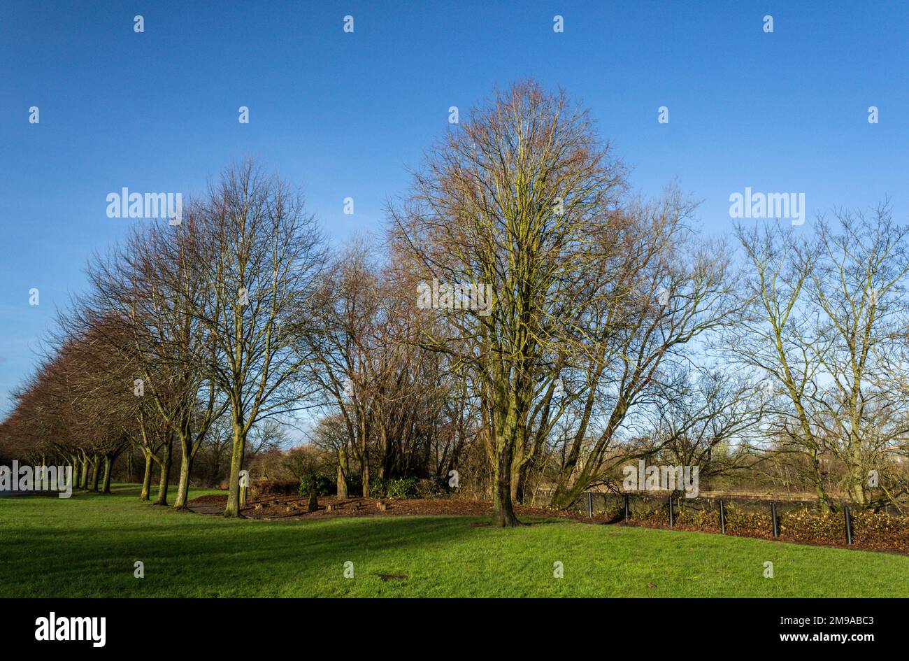 Site of the former Ribble Power Station. Penwortham, Lancashire Stock ...