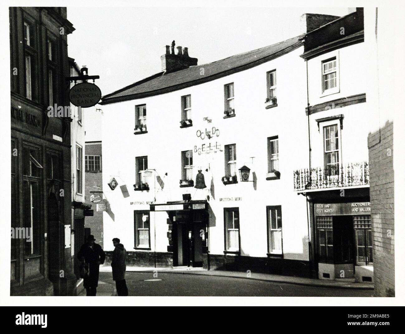 Photograph of Old Bell Hotel, Axminster, Somerset. The main side of the ...