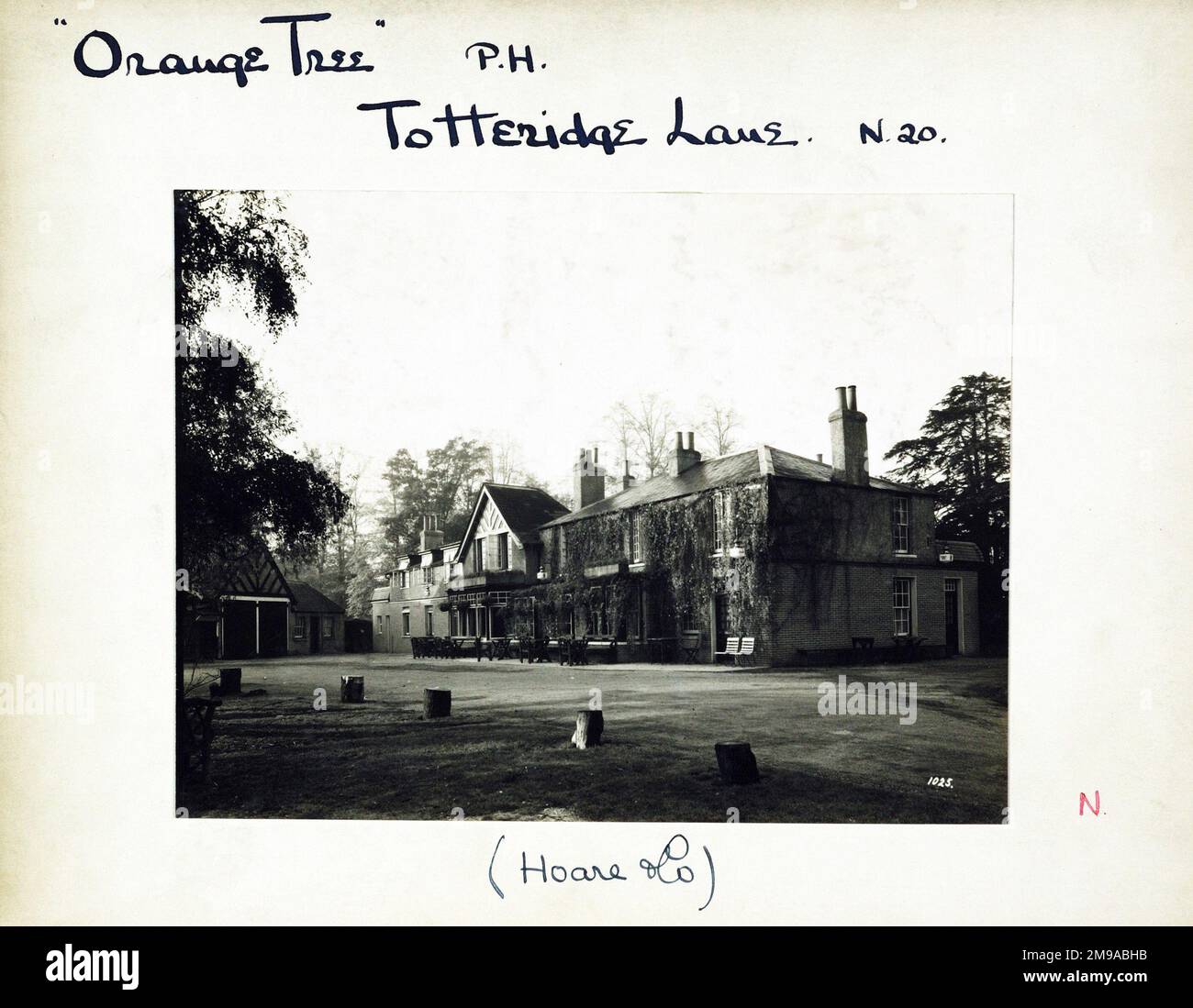 Photograph of Orange Tree PH, Totteridge, London. The main side of the ...