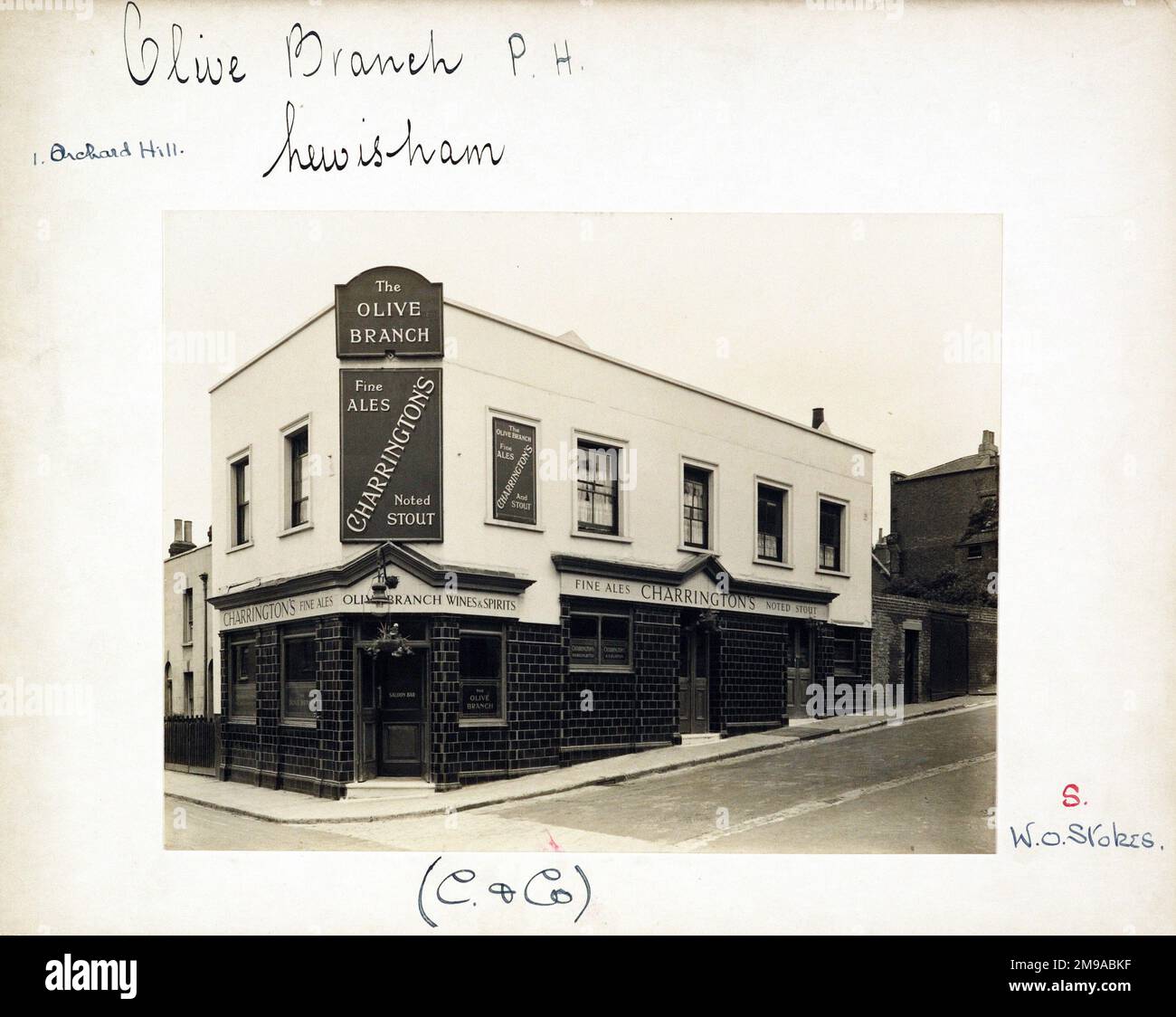 Photograph of Olive Branch PH, Lewisham, London. The main side of the ...