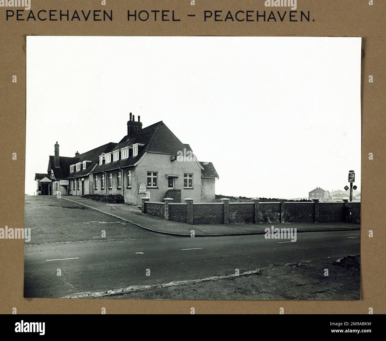 Photograph of Peacehaven Hotel, Newhaven, Sussex. The main side of the ...