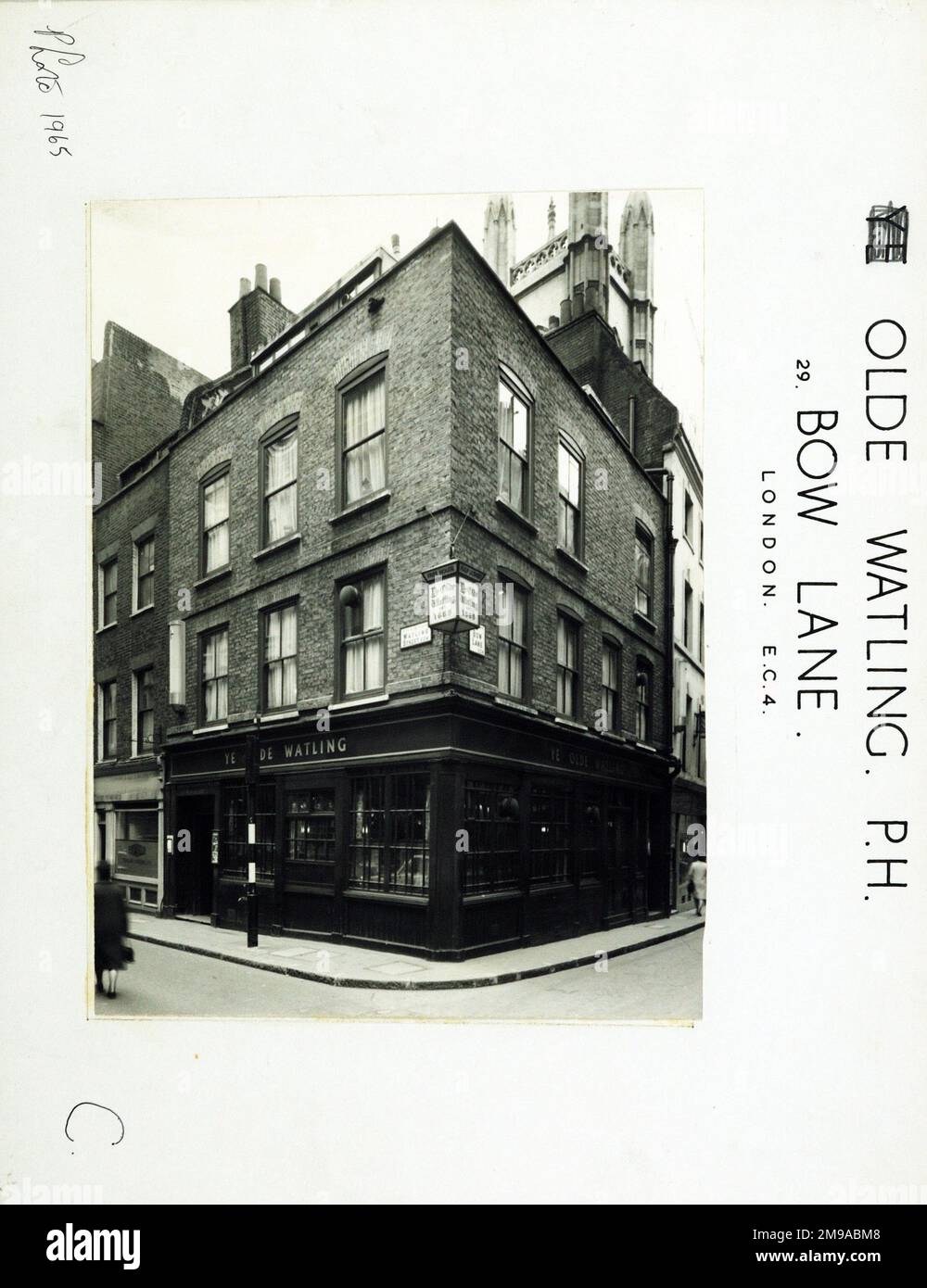 Photograph of Olde Watling PH, Bow, London. The main side of the print ...
