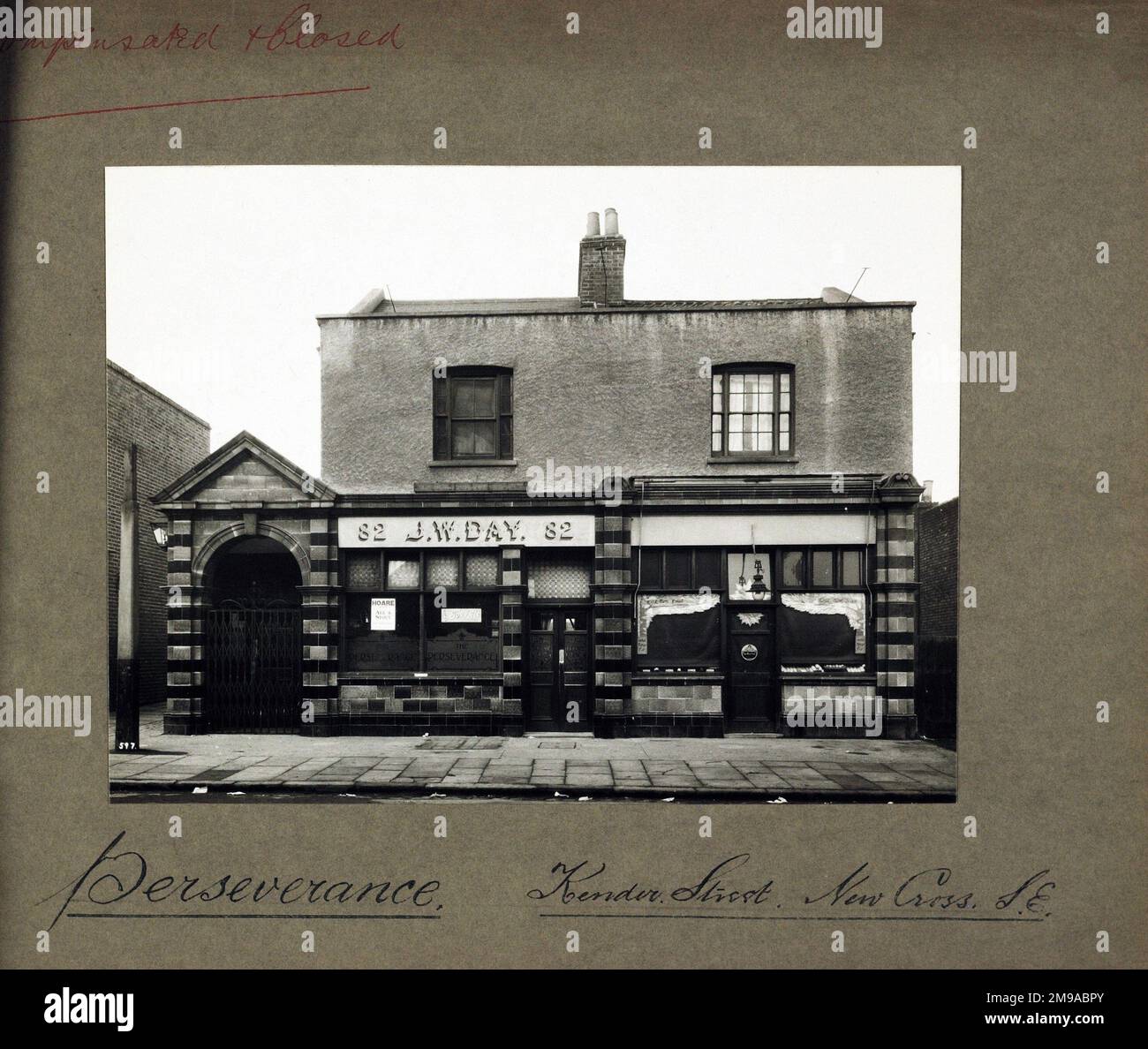 Photograph of Perseverance PH, New Cross, London. The main side of the ...