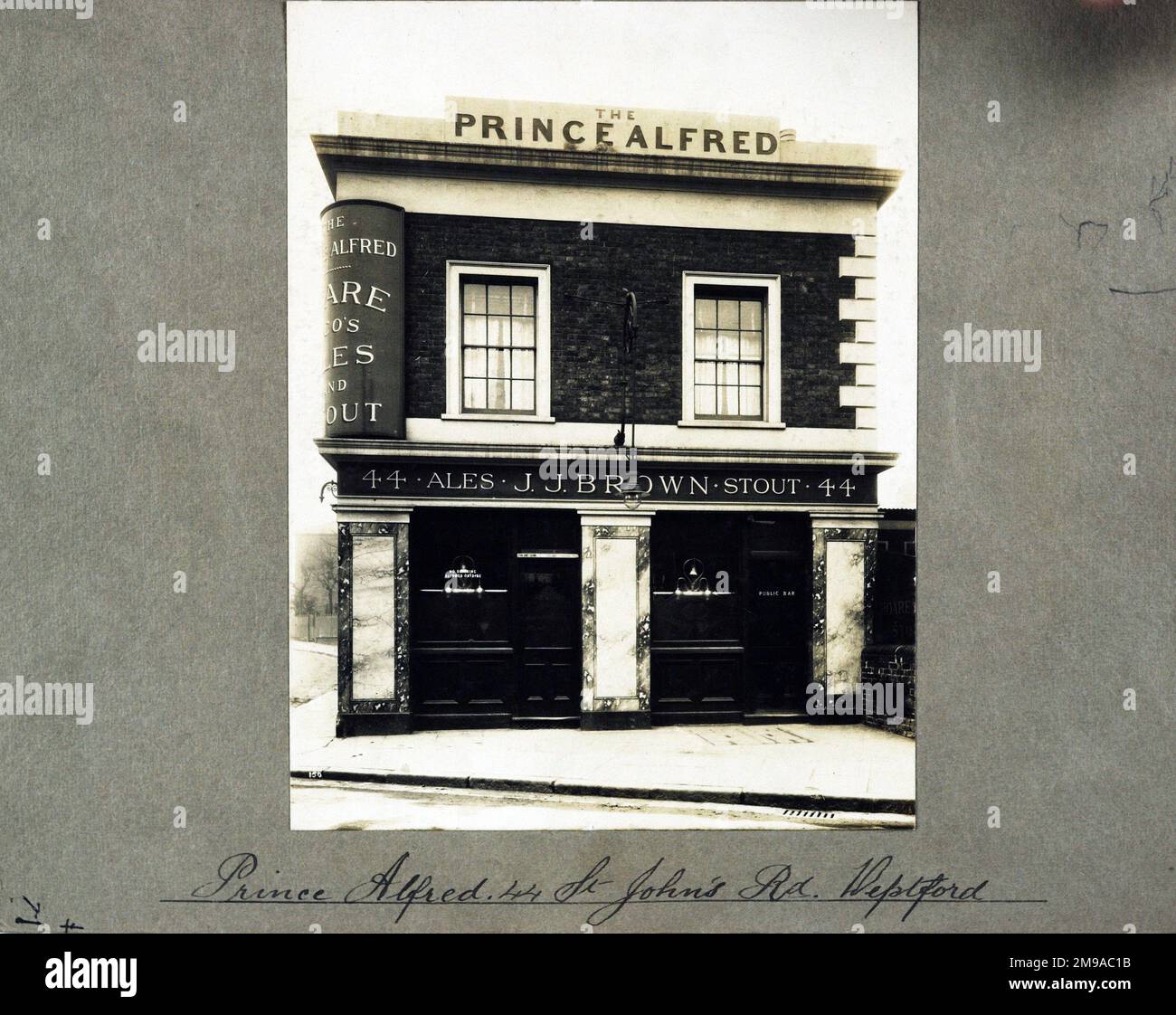 Photograph of Prince Alfred PH, Deptford, London. The main side of the ...