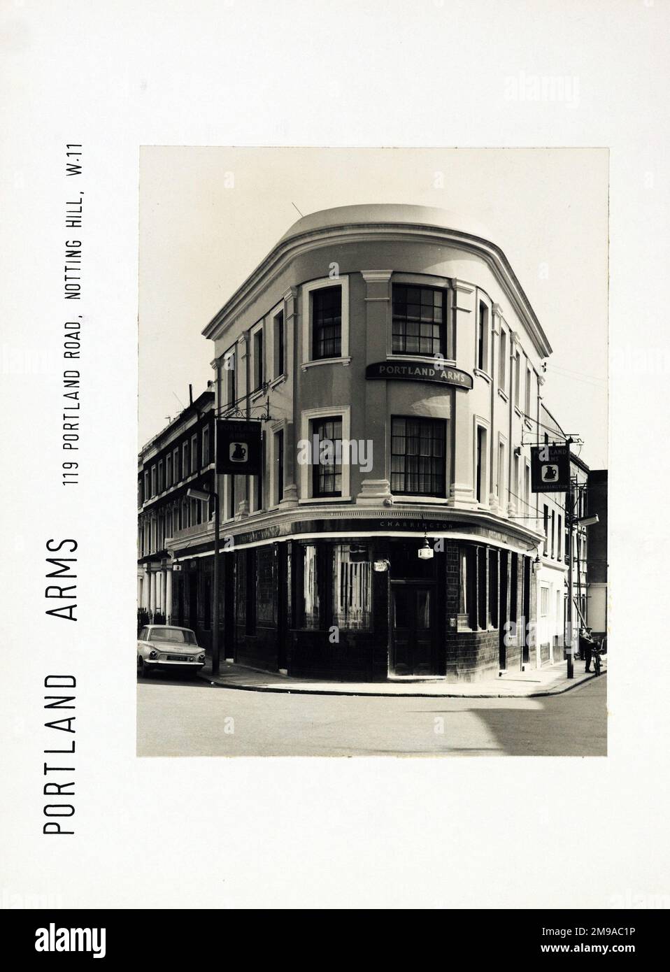 Photograph of Portland Arms, Notting Hill, London. The main side of the ...