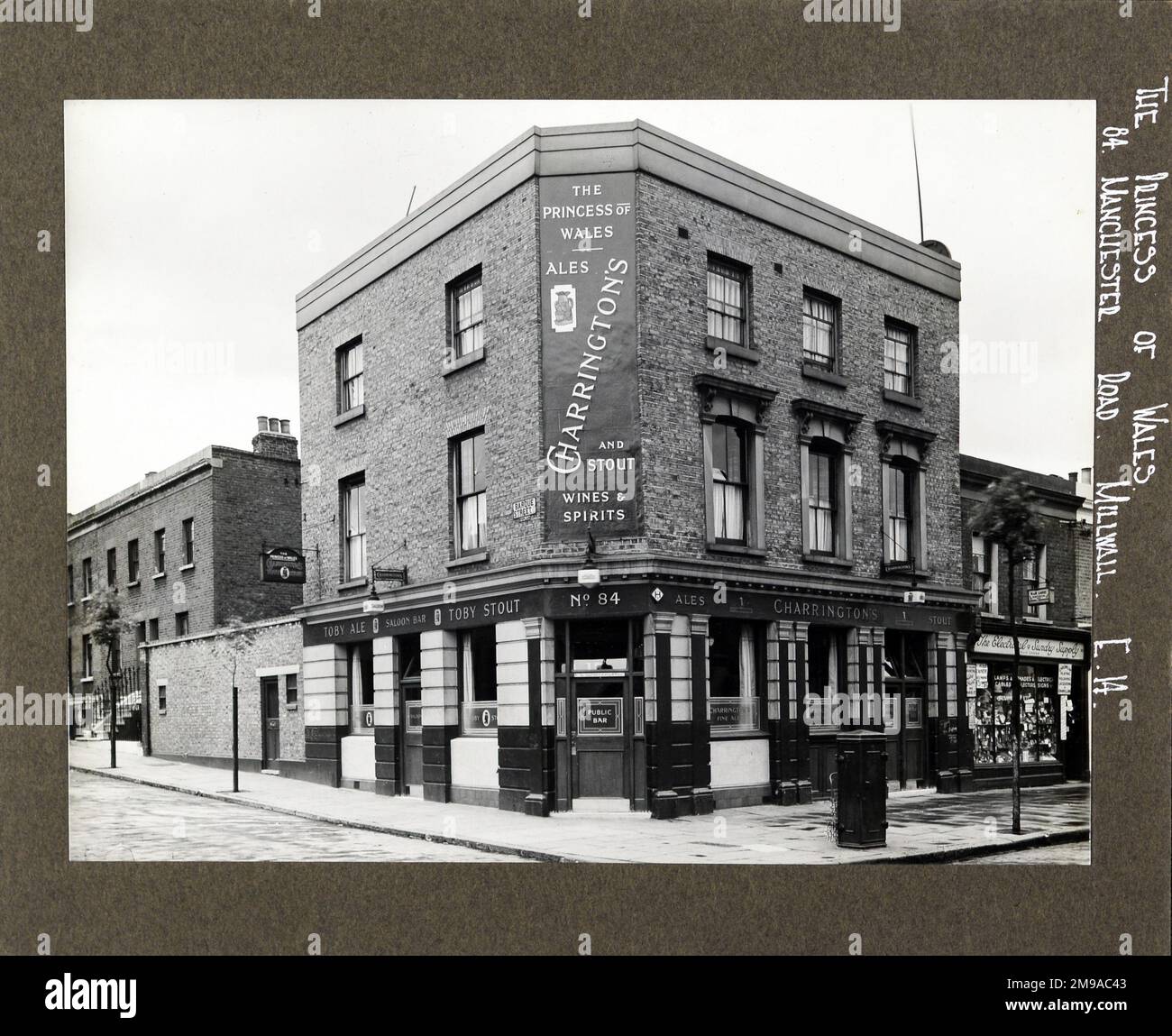 Photograph of Princess Of Wales PH, Millwall , London. The main side of ...