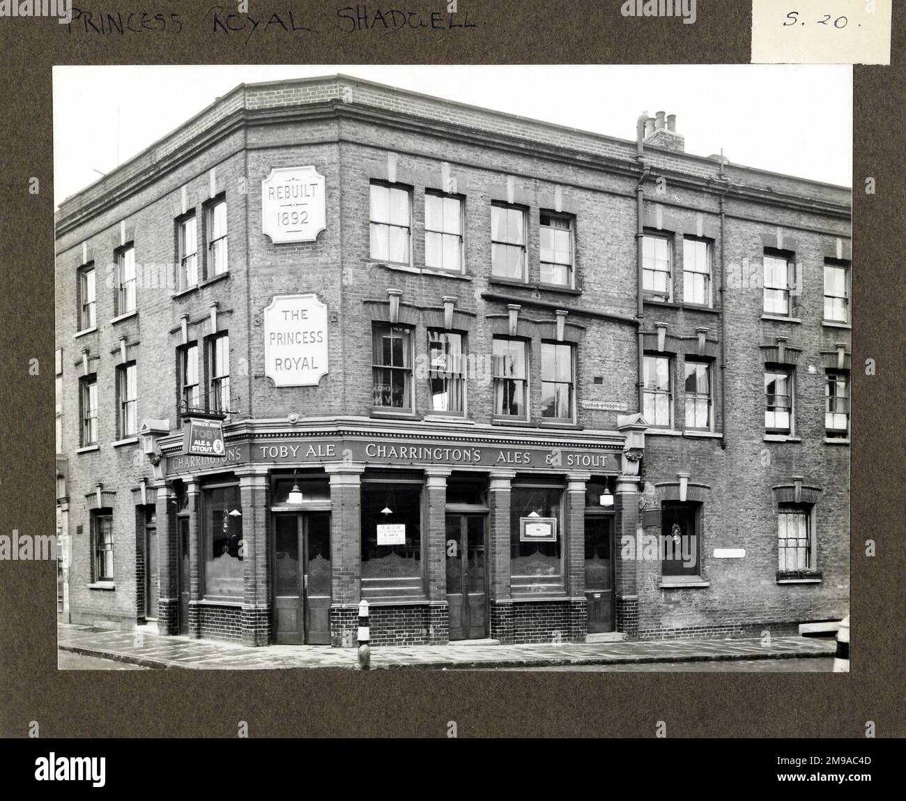Photograph of Princess Royal PH, Shadwell, London. The main side of the ...