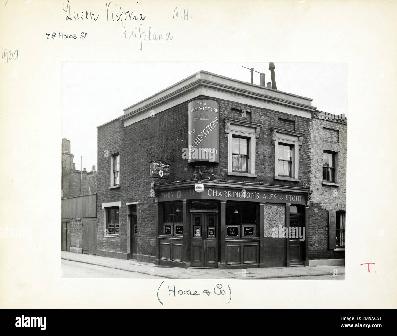 Photograph of Queen Victoria PH, Kingsland, London. The main side of ...