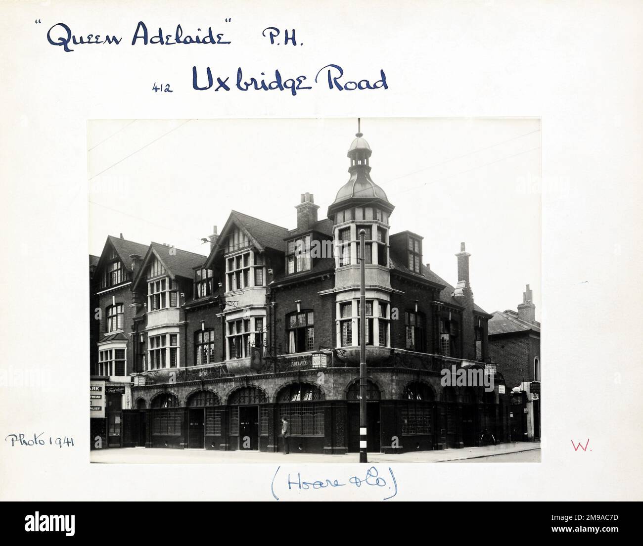 Photograph of Queen Adelaide PH, Uxbridge, London. The main side of the ...