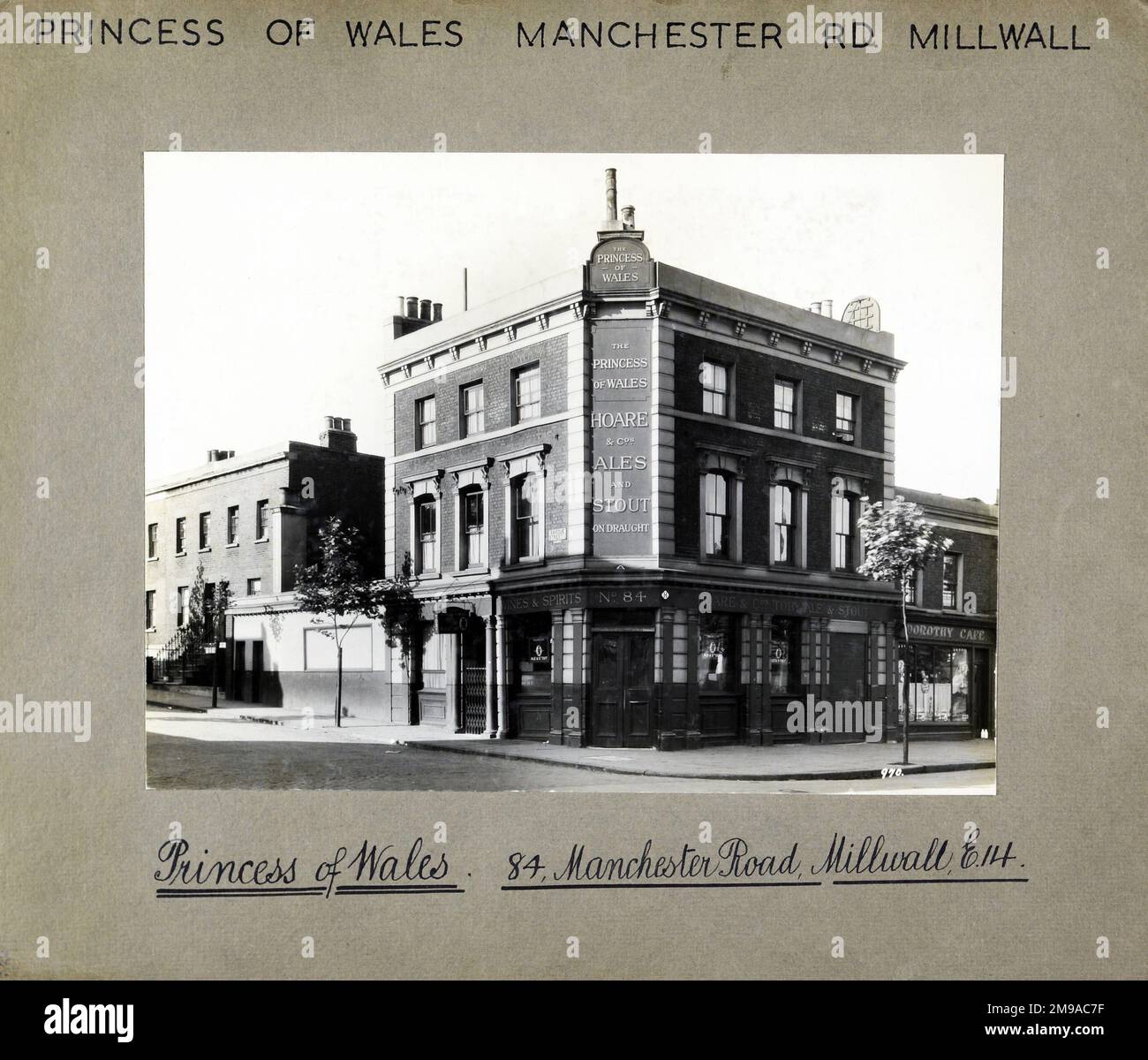 Photograph of Princess Of Wales PH, Millwall , London. The main side of ...