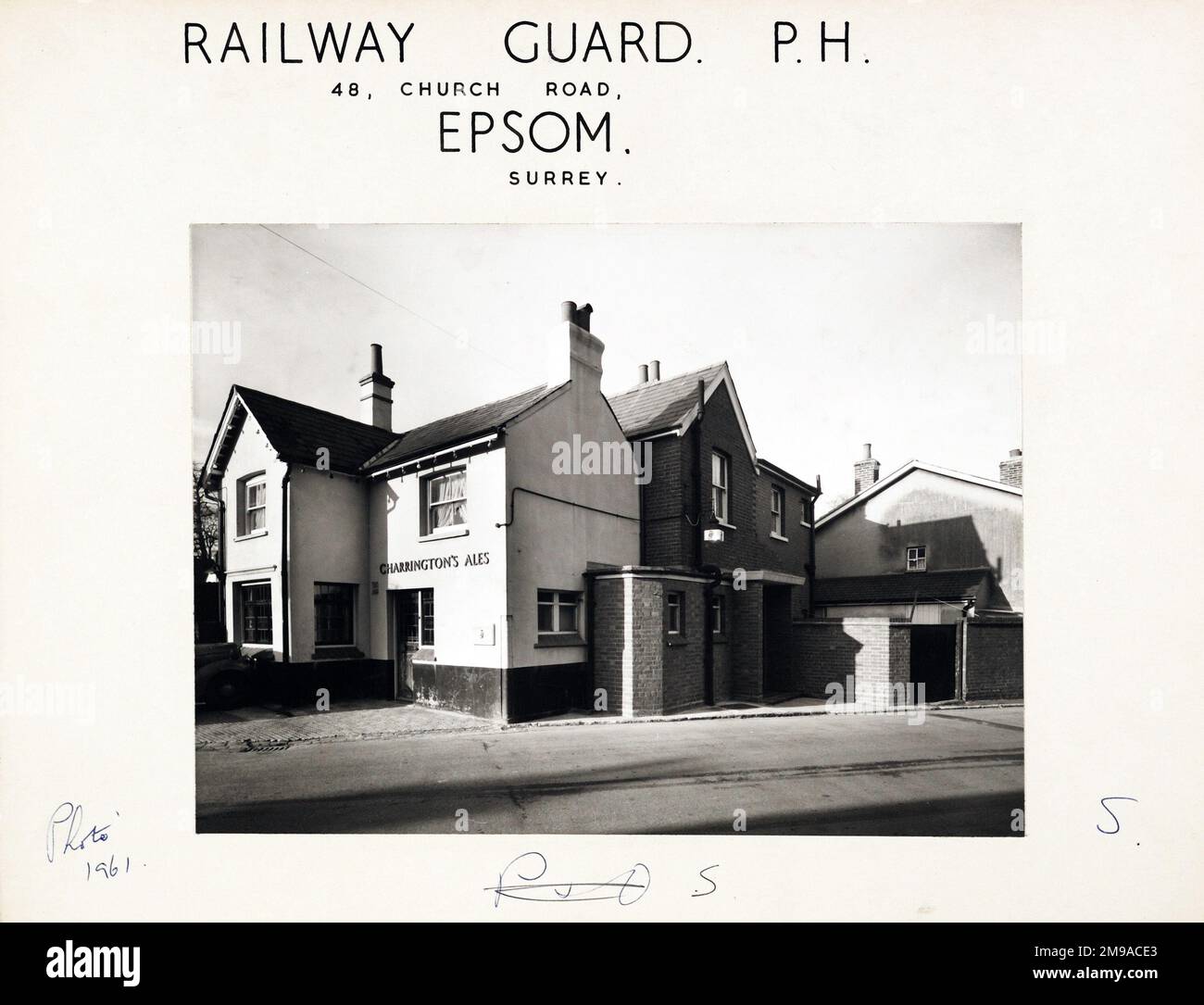 Photograph of Railway Guard PH, Epsom, Surrey. The main side of the ...