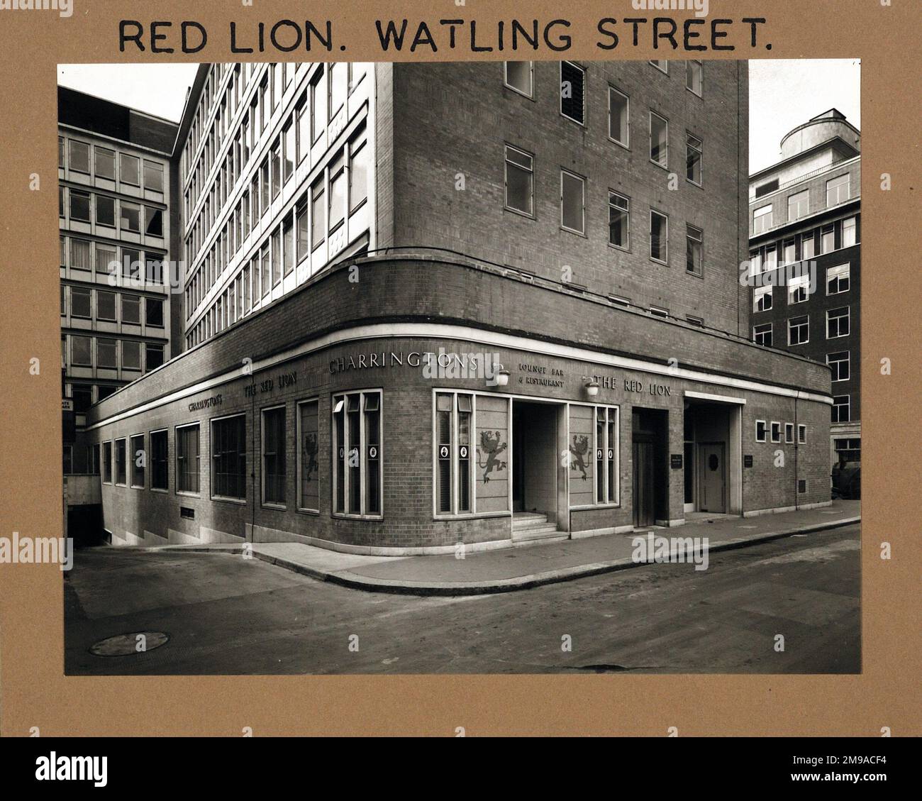 Photograph of Red Lion PH, City, London. The main side of the print ...