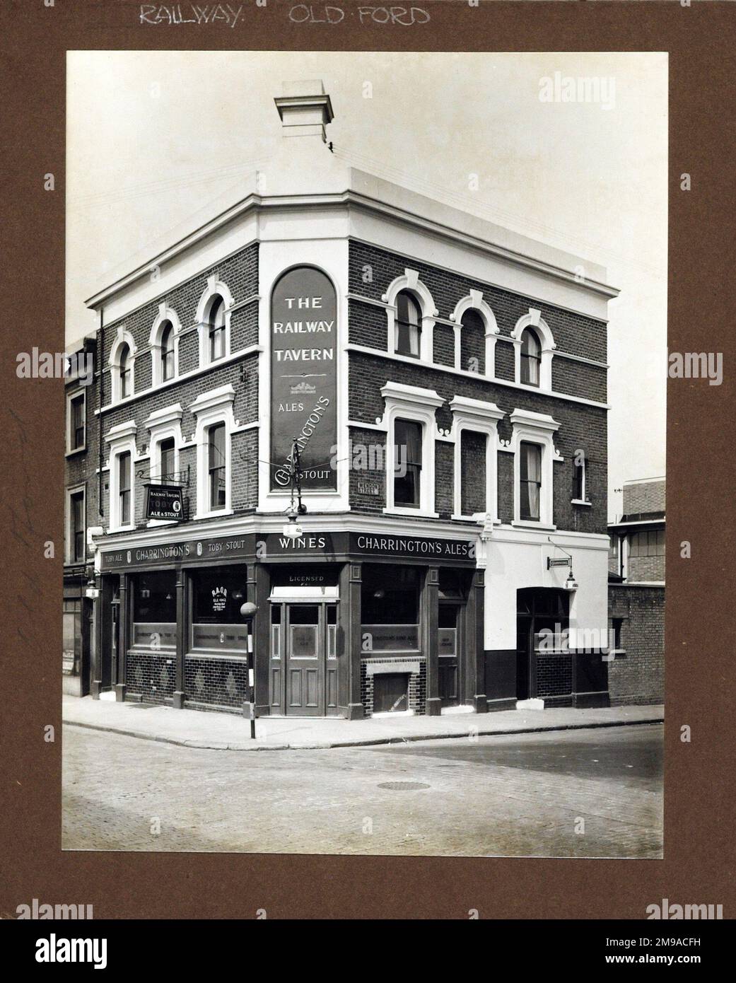Photograph of Railway Tavern , Old Ford, London. The main side of the ...