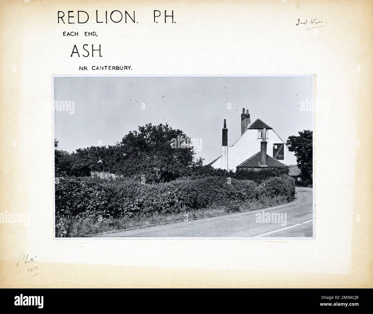 Photograph of Red Lion PH, Ash, Kent. The main side of the print (shown ...