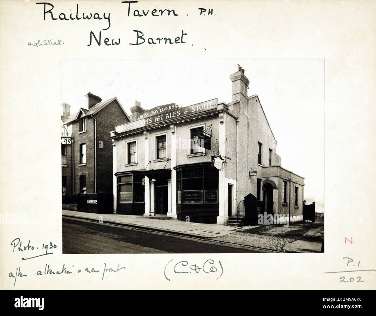 Photograph of Railway Tavern , New Barnet, Greater London. The main ...