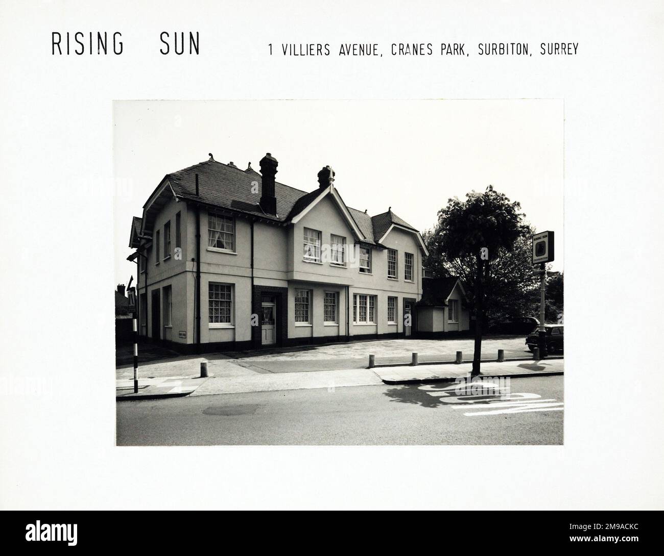Photograph of Rising Sun PH, Surbiton, Surrey. The main side of the ...