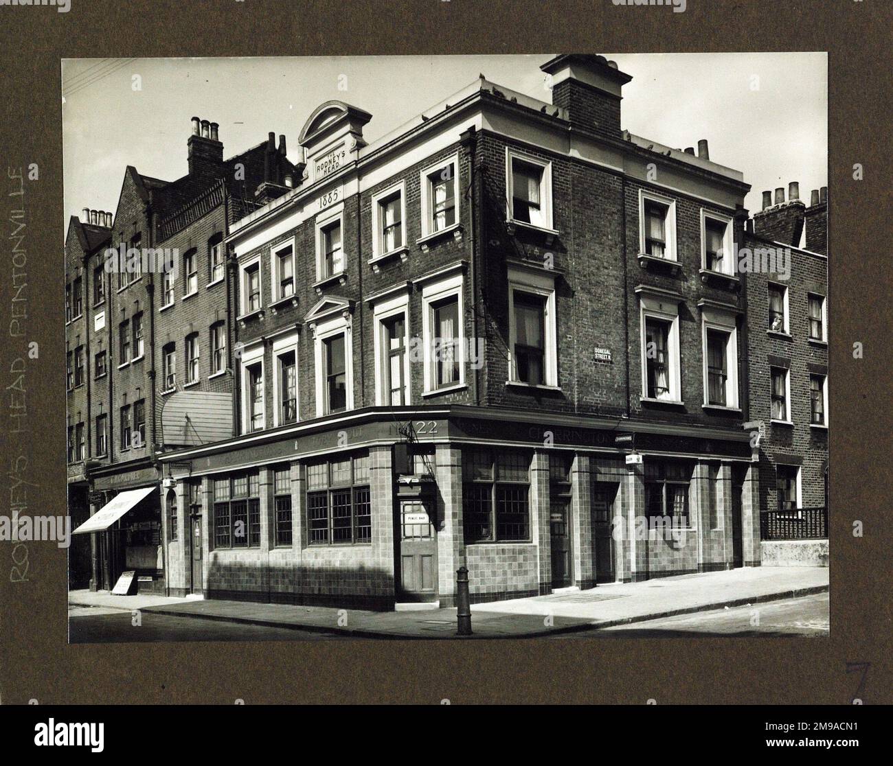 Photograph of Rodneys Head PH, Pentonville, London. The main side of ...