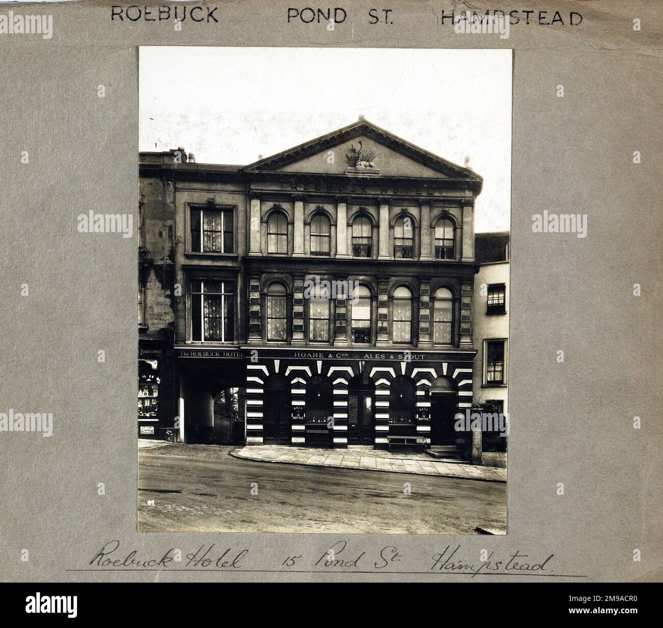 Photograph of Roebuck PH, Hampstead, London. The main side of the print ...