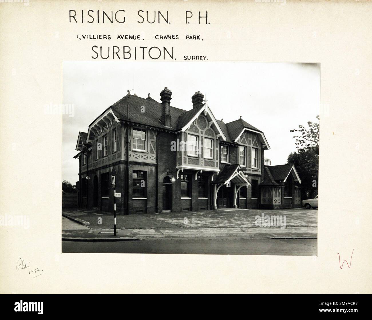 Photograph of Rising Sun PH, Surbiton, Surrey. The main side of the ...