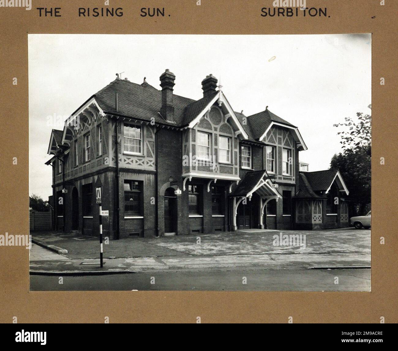 Photograph of Rising Sun PH, Surbiton, Surrey. The main side of the ...