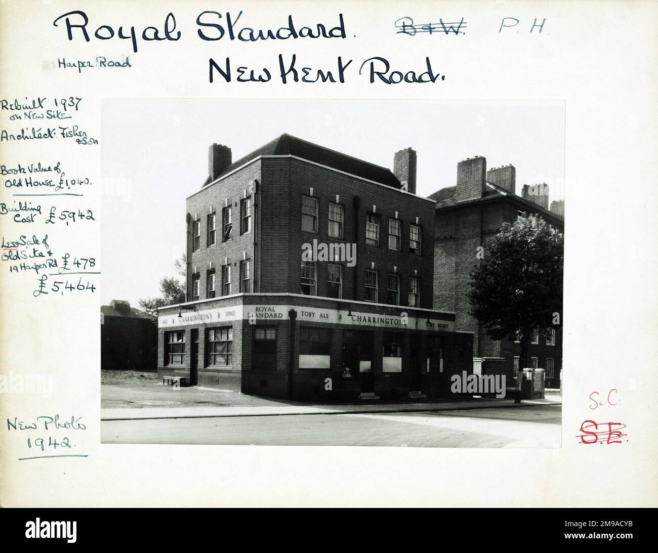 Photograph of Royal Standard PH, New Kent Road (New), London. The main ...