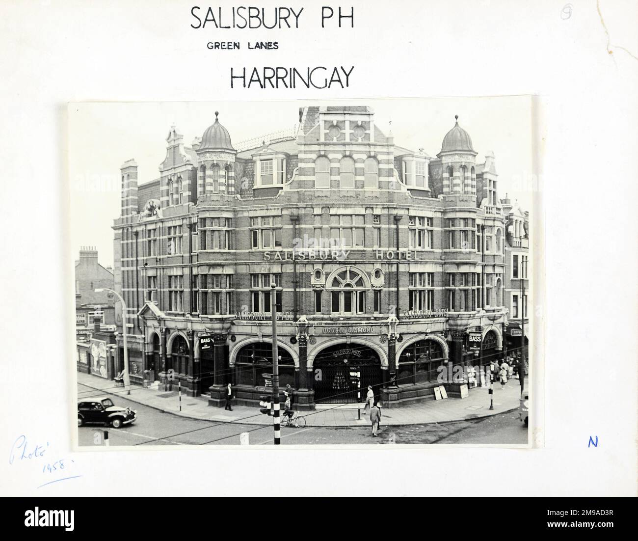 Photograph of Salisbury Hotel, Haringey, London. The main side of the ...