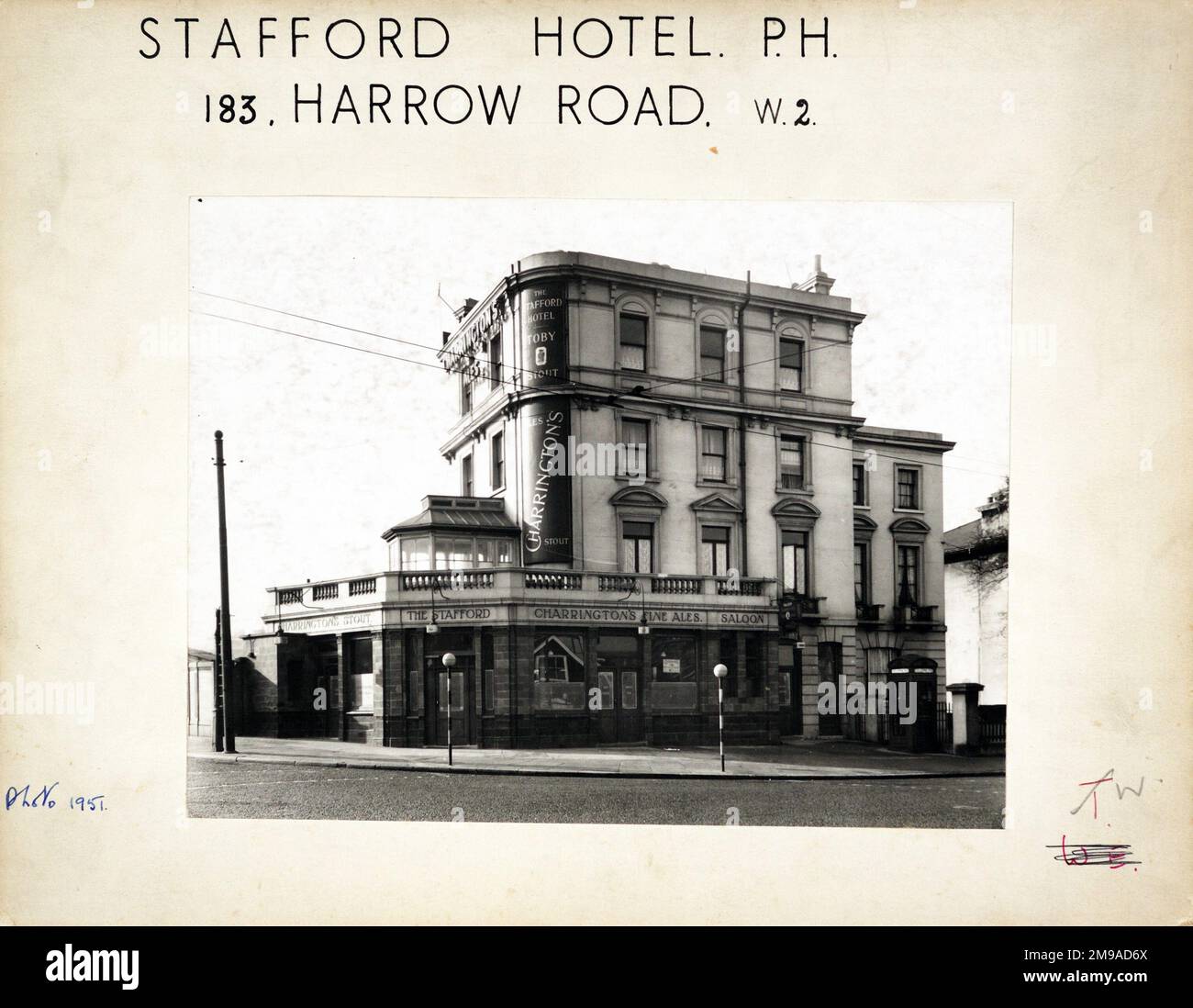 Photograph of Stafford Hotel, Harrow, London. The main side of the ...