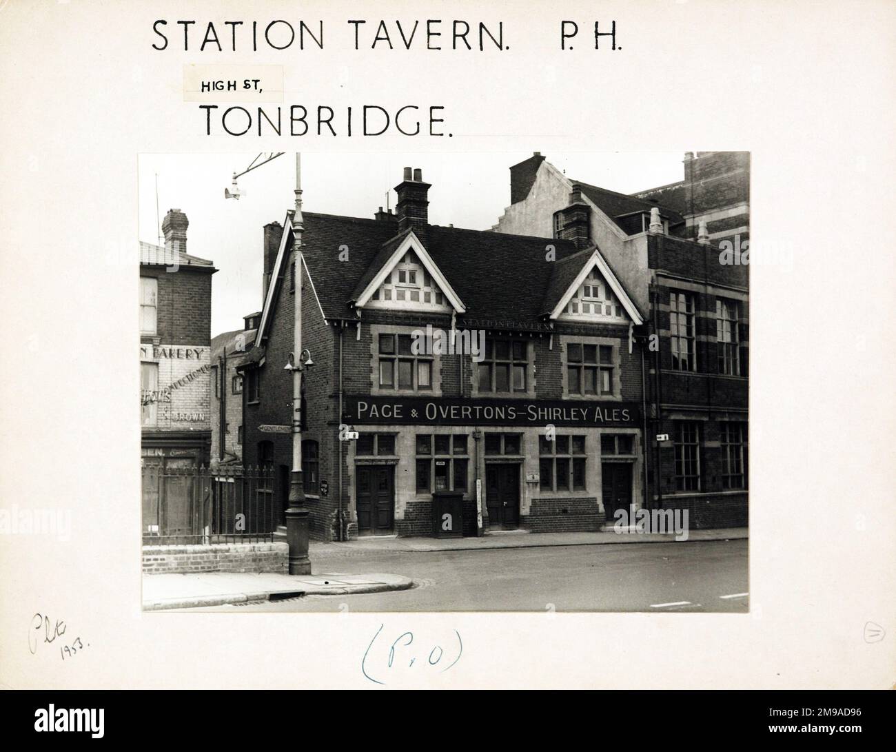 Photograph of Station Tavern , Tonbridge, Kent. The main side of the ...