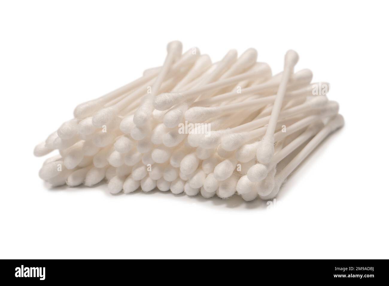 Group of white cotton buds isolated on a white background Stock Photo ...
