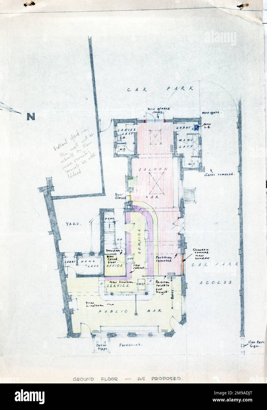 Photograph of Swan PH, Ponders End, Greater London. The main side of ...