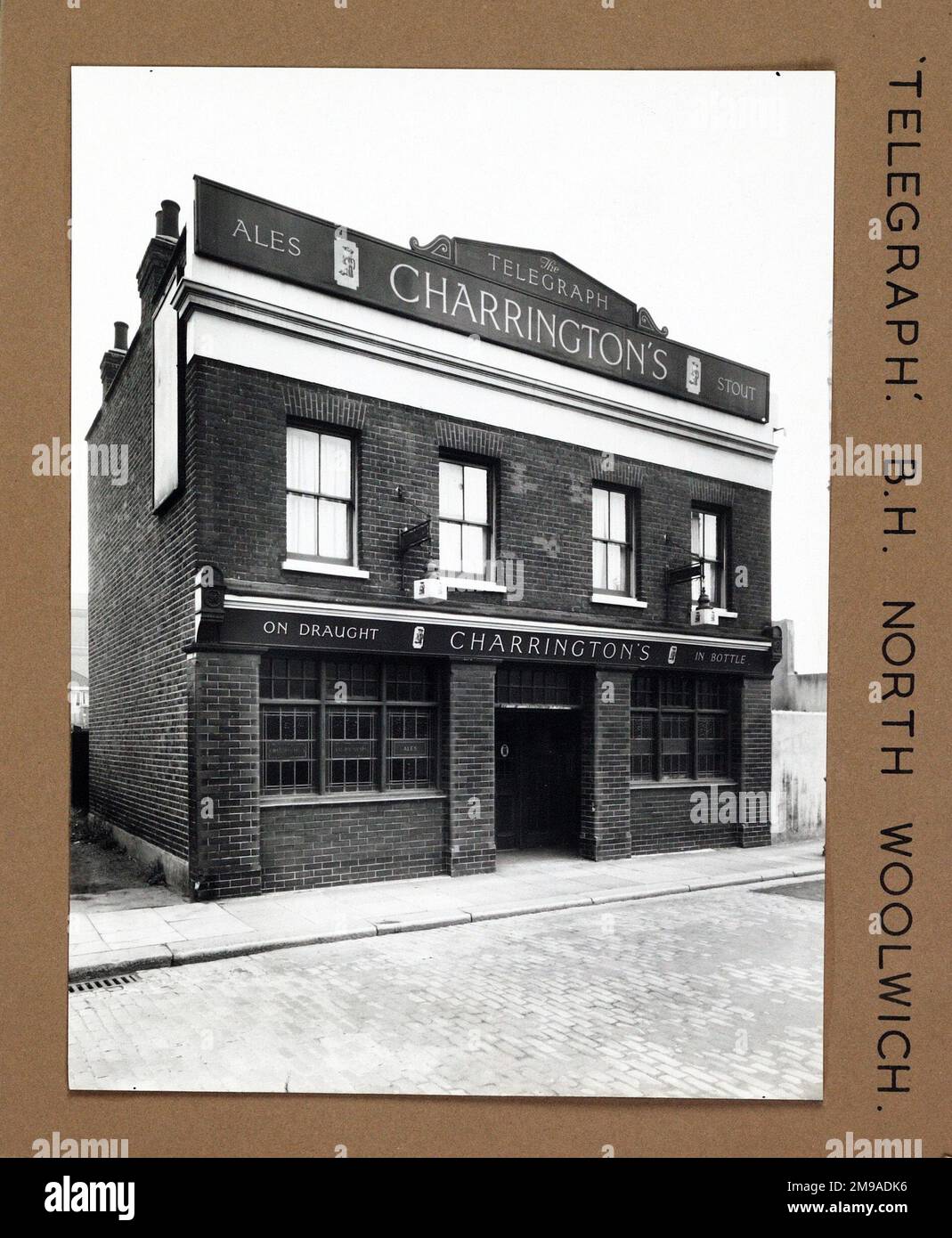 Photograph of Telegraph PH, North Woolwich, London. The main side of ...