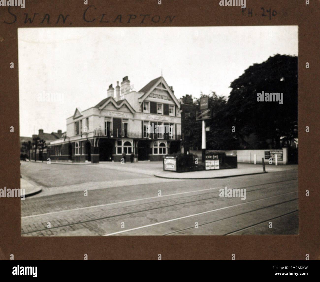 Photograph of Swan PH, Clapton, London. The main side of the print ...