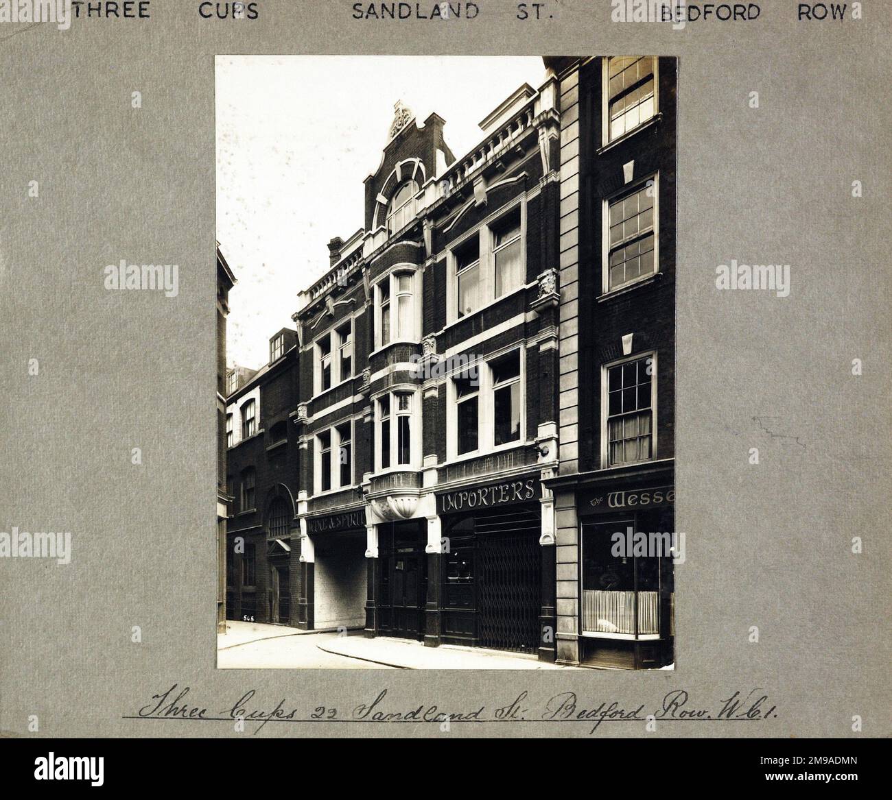 Photograph of Three Cups PH, Bloomsbury, London. The main side of the ...