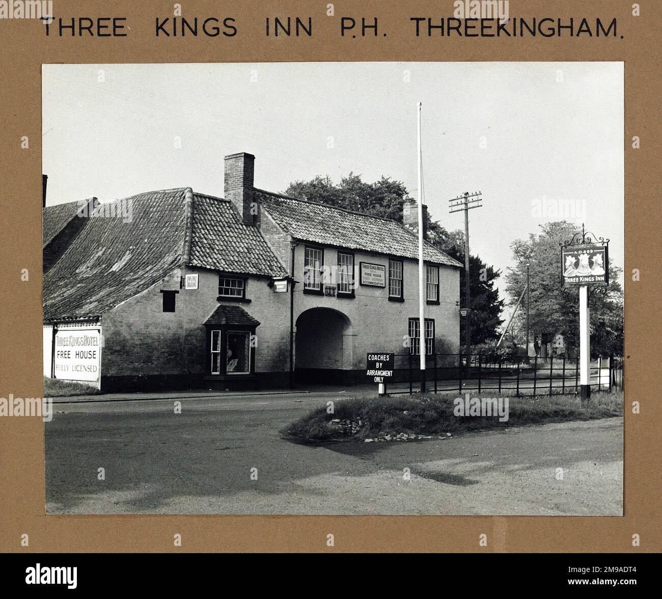 Photograph of Three Kings Inn, Threekingham, Lincolnshire. The main ...