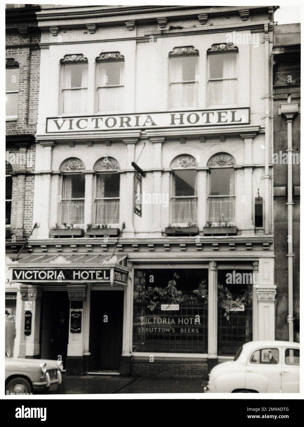 Photograph of Victoria Hotel, Exeter, Devon. The main side of the print ...