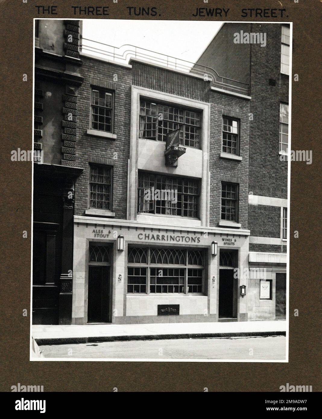 Photograph of Three Tuns PH, Aldgate, London. The main side of the ...