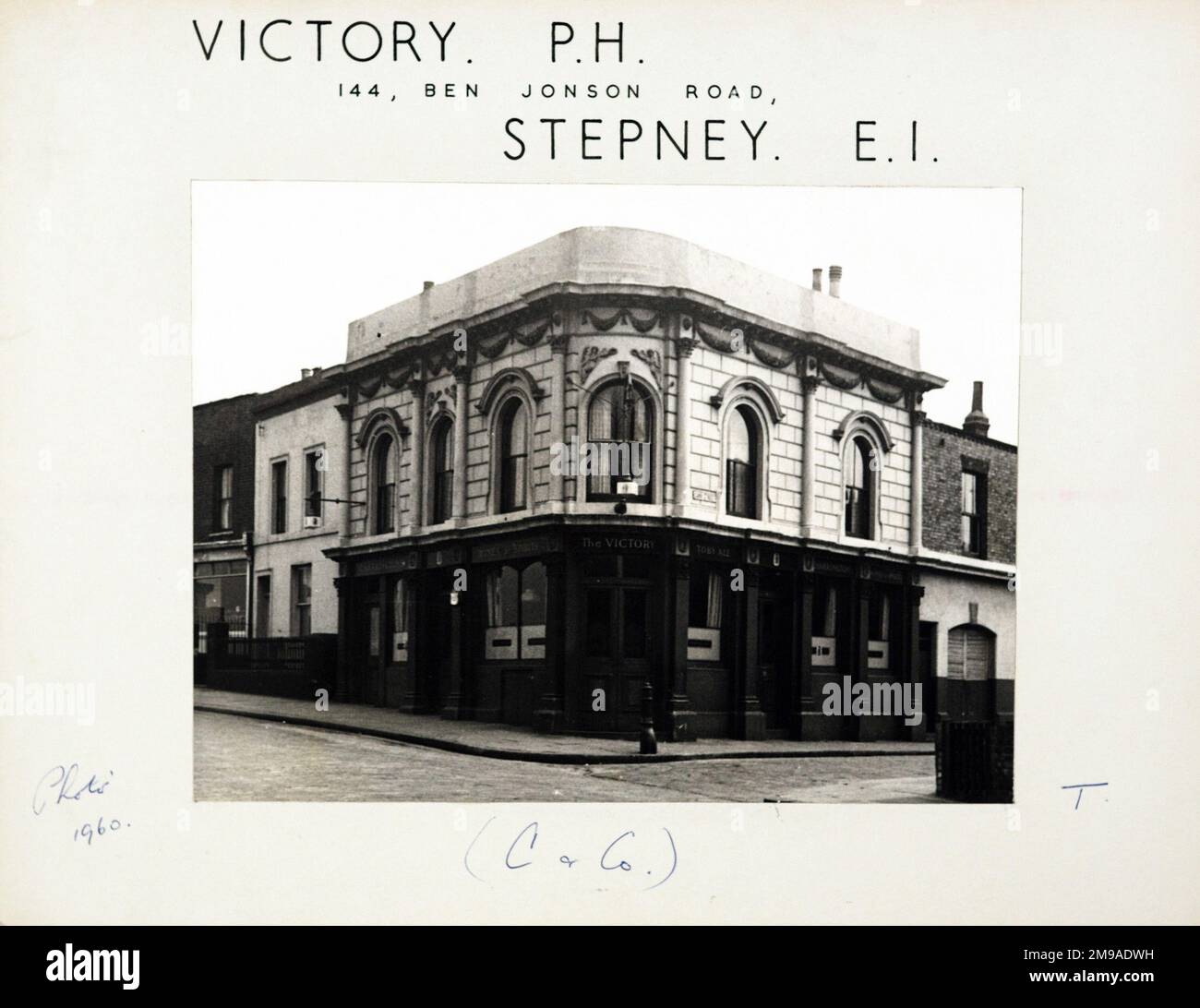 Photograph of Victory PH, Stepney, London. The main side of the print ...