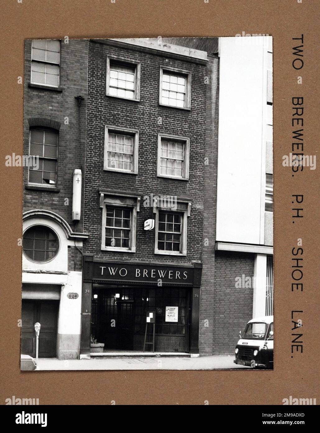 Photograph of Two Brewers PH, Holborn, London. The main side of the ...