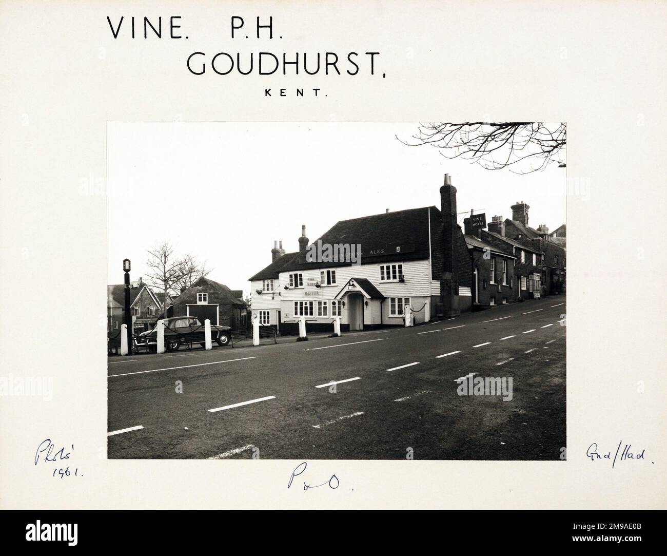 Photograph of Vine PH, Goudhurst, Kent. The main side of the print ...