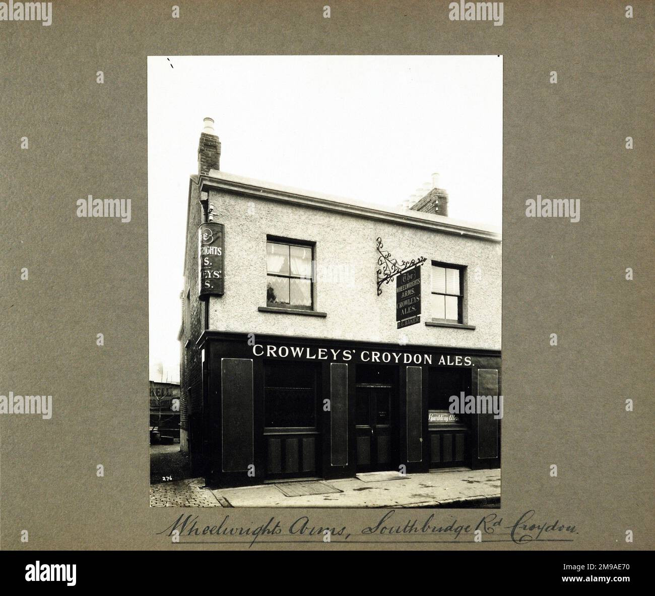 Photograph of Wheelwrights Arms, Croydon, Surrey. The main side of the ...