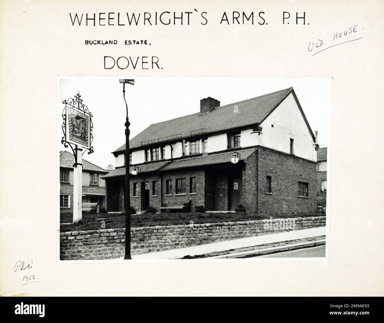 Photograph of Wheelwrights Arms, Dover, Kent. The main side of the print (shown here) depicts ...